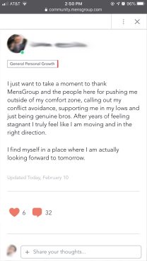 Full Online Men's Group Details - MensGroup.com